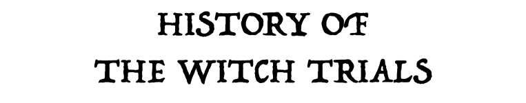 HISTORY – Witches of Islandmagee